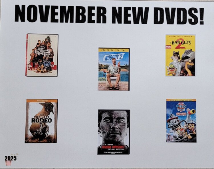 November 2025 New DVDs – Phillipsburg City Library
