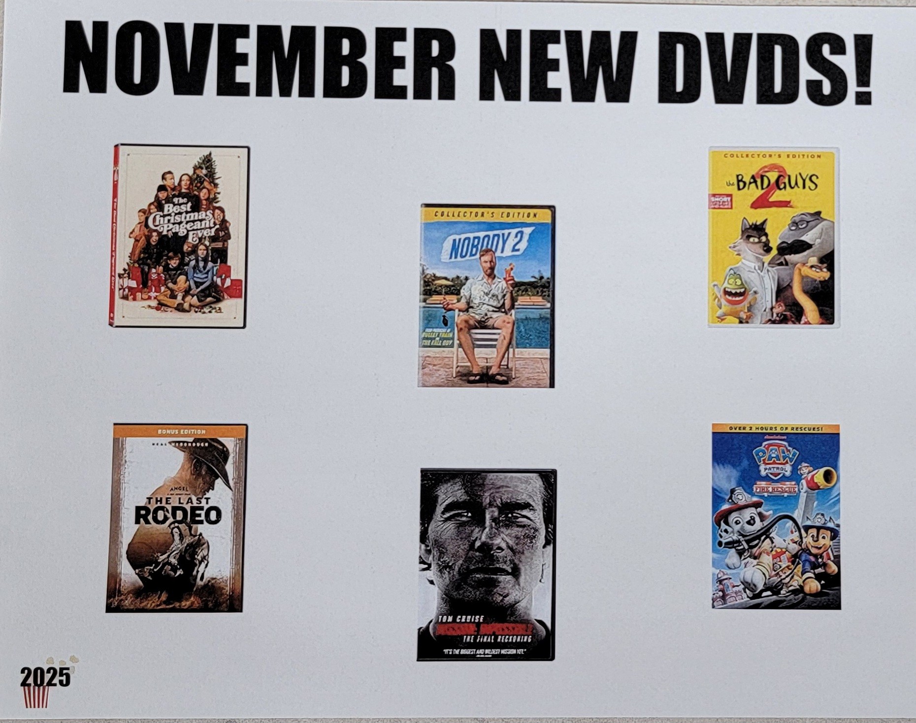 November 2025 New DVDs – Phillipsburg City Library